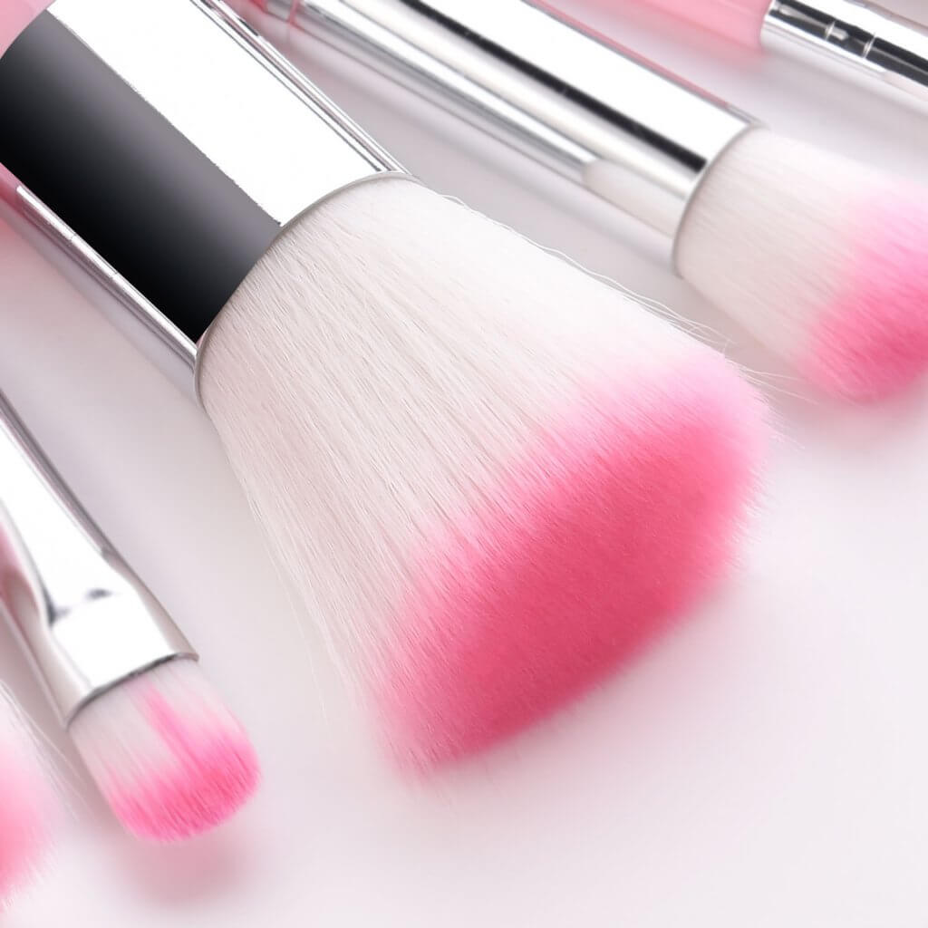 11pcs Pink Makeup Brushes - Skn Beauty Cosmetics